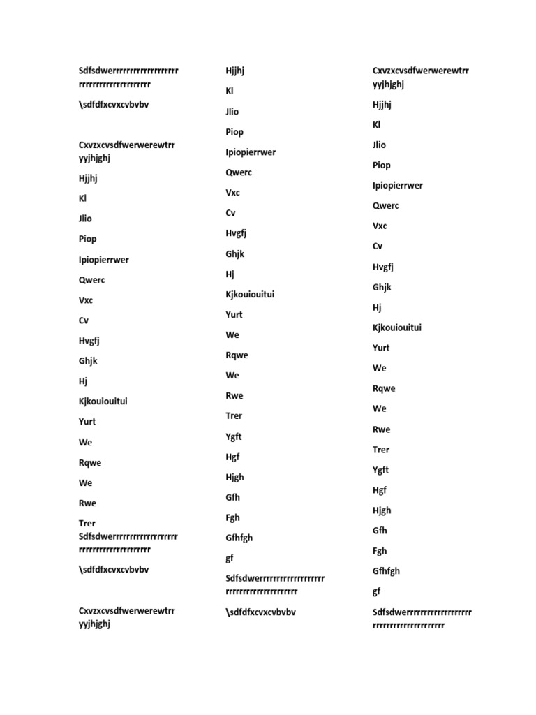 Printer Test Print Layout | PDF