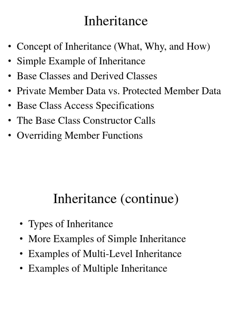 Inheritance And Inline Function Pdf Inheritance Object Oriented 2681
