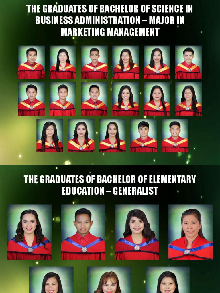 BSBA Marketing Graduates List | PDF