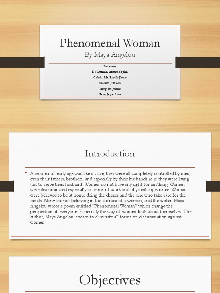 Phenomenal Woman | PDF | Maya Angelou | Poetry