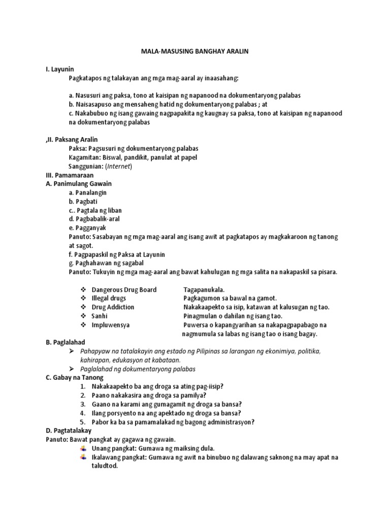 Detailed Lesson Plan in Filipino Grade 9 | PDF