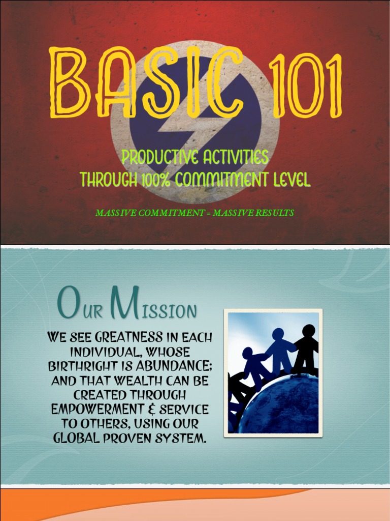 Basic 101 in MLM | PDF | Multi Level Marketing | Cognitive Science