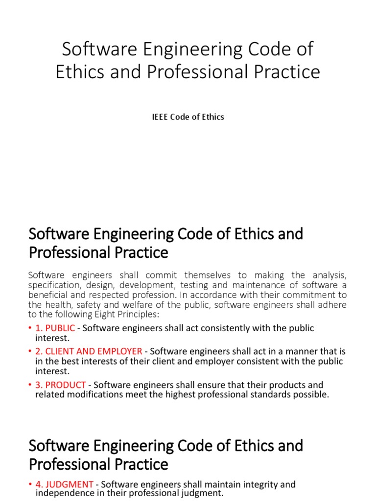 IEEE Code of Ethics | PDF | Software Development | Engineer