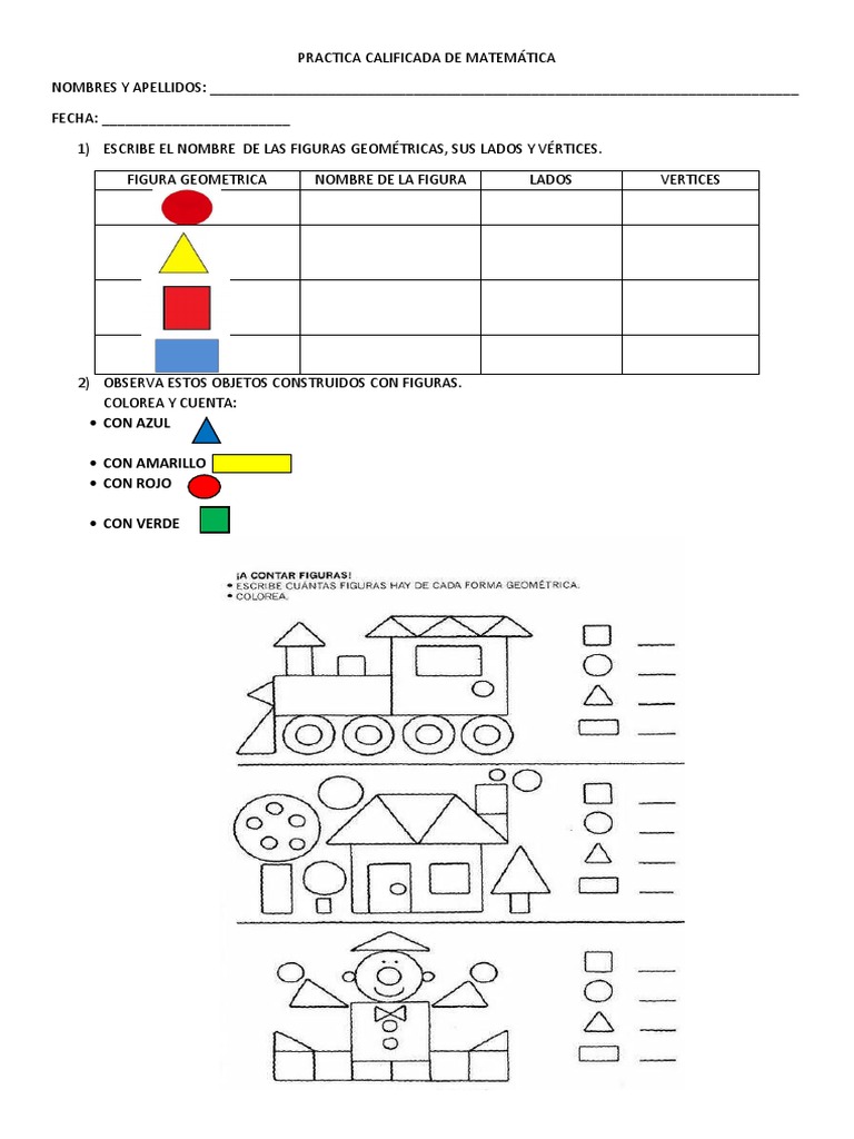 Practica Calificada Figuras Geometricas | PDF