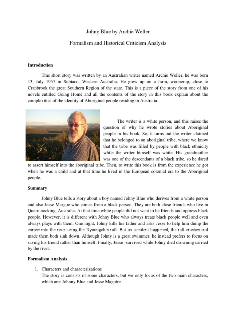 Johnny Blue by Archie Weller | PDF | White People