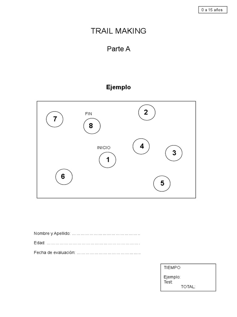 TMT A - Niños | PDF