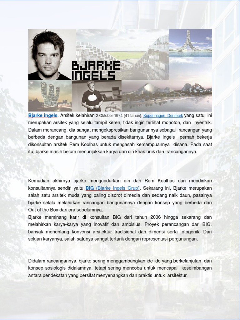 Bjarke Ingels | PDF