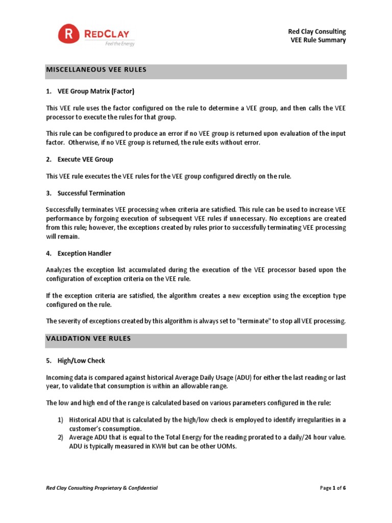 VEE Rule Summary | Download Free PDF | Measurement | Logarithm