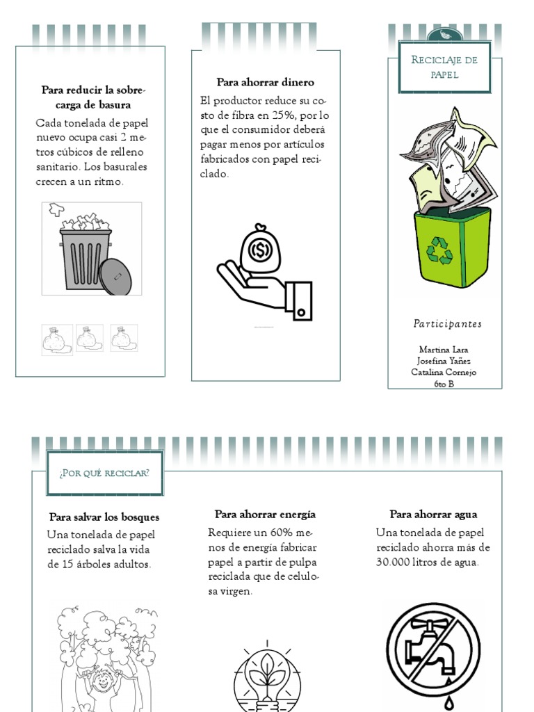 Triptico Reciclar | PDF