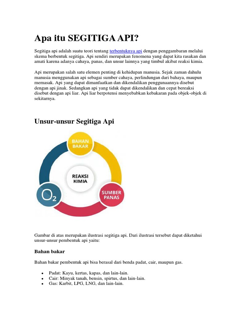 Panduan Dasar Segitiga Api | PDF