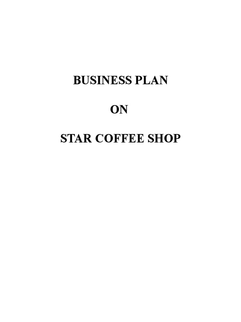 Coffee Shop Business Plan. | PDF | Retail | Coffee
