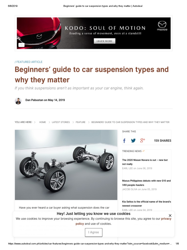 Beginners' Guide To Car Suspension Types and Why They Matter - Autodeal ...
