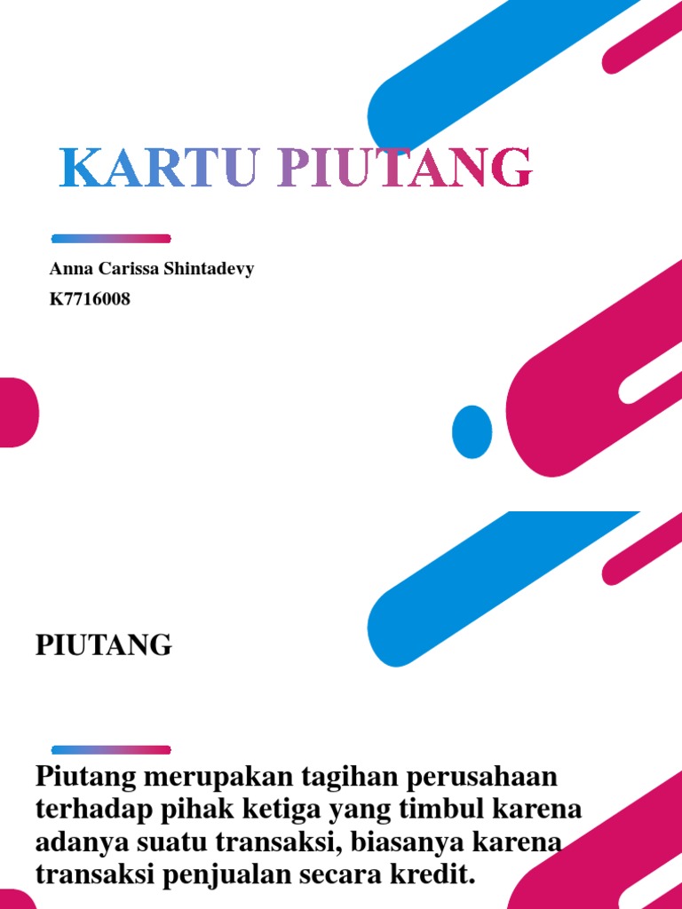 Kartu Piutang | PDF