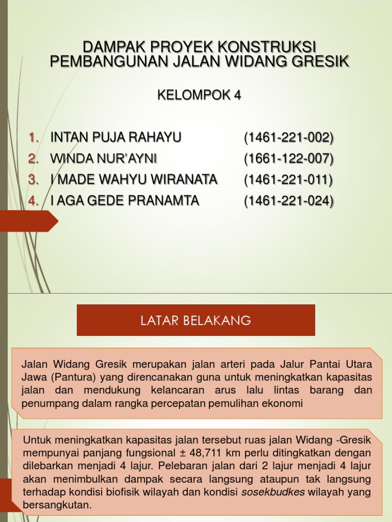 Andal Pada Proyek Jalan Widang (Edit) | PDF