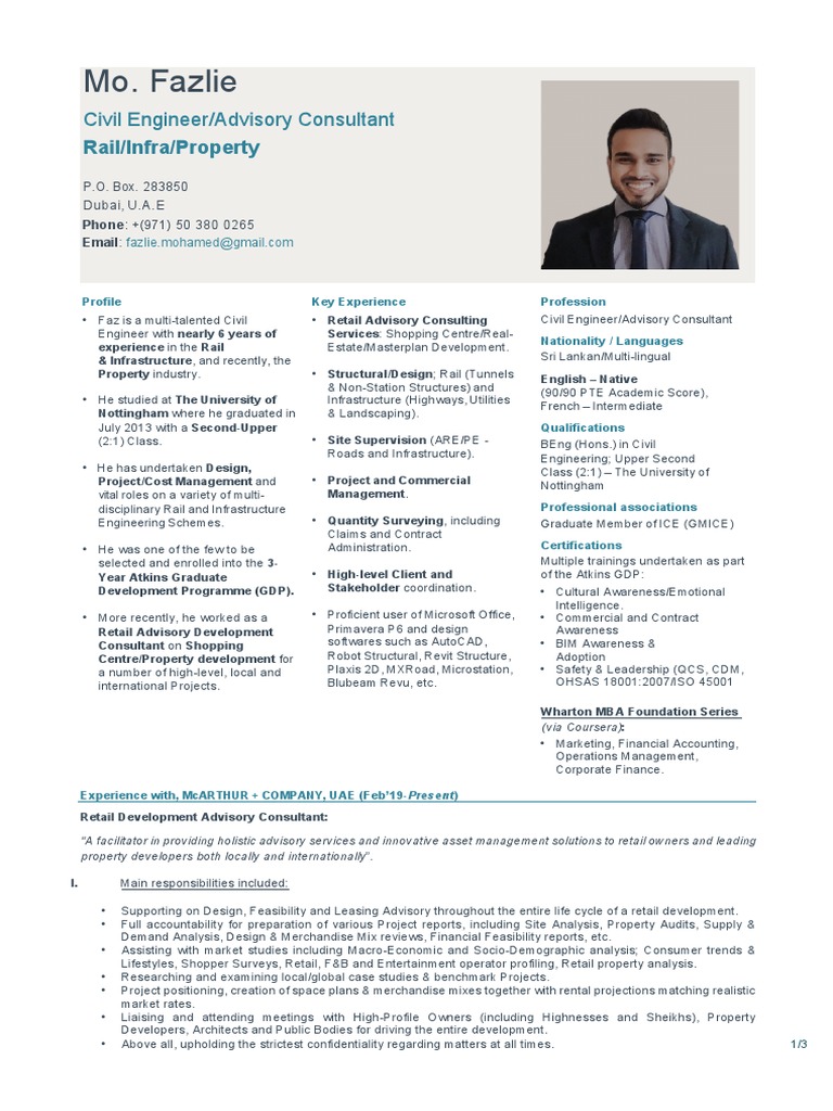 Sample CV | Download Free PDF | Doha | Retail