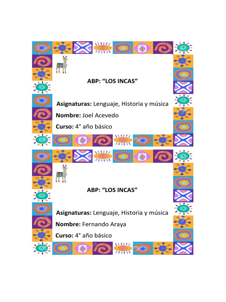 Bordes Los Incas | PDF