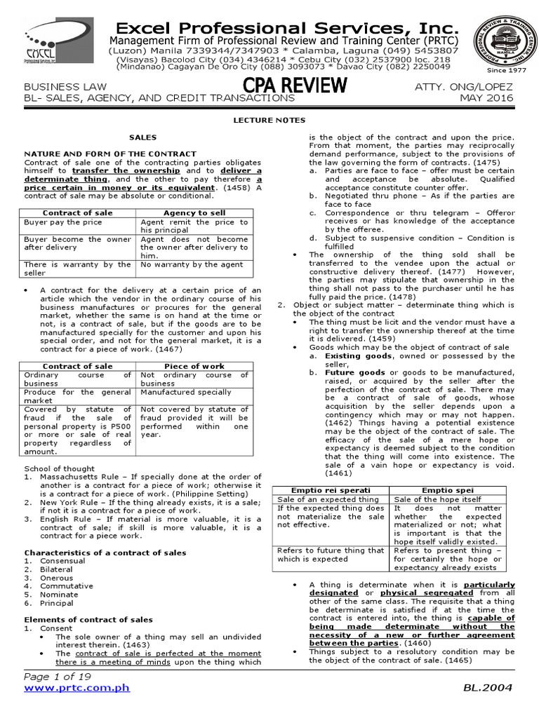 SALES Agency and Credit Transaction PRTC Format | PDF | Auction | Lease