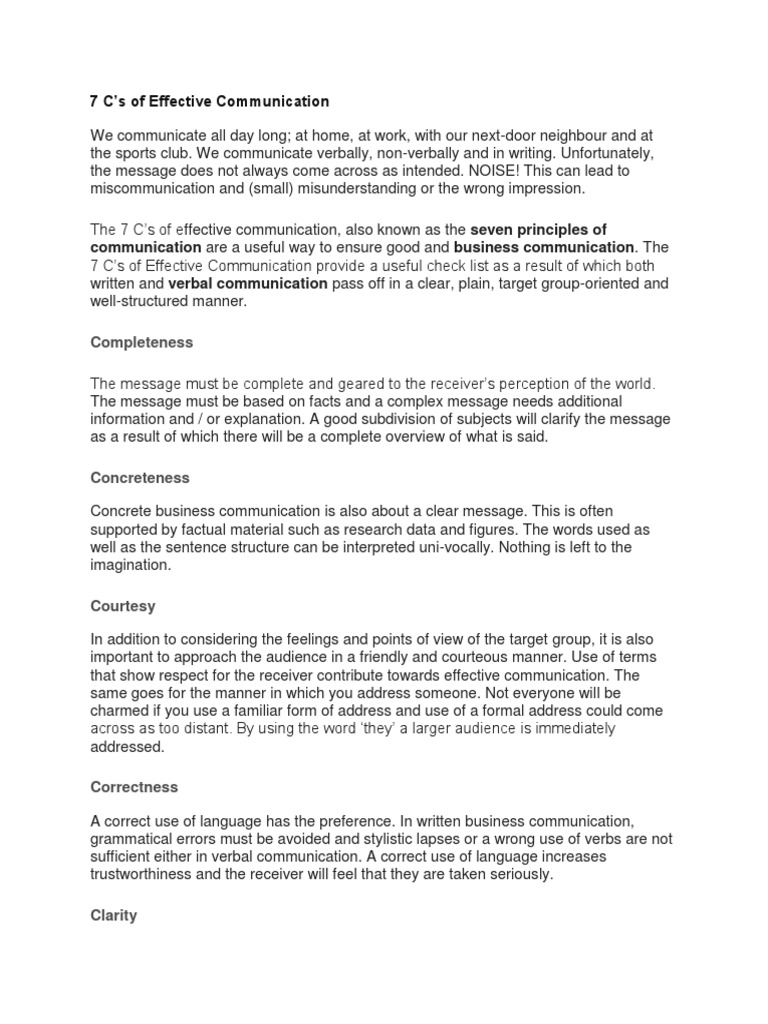 7 C | PDF | Target Audience | Communication