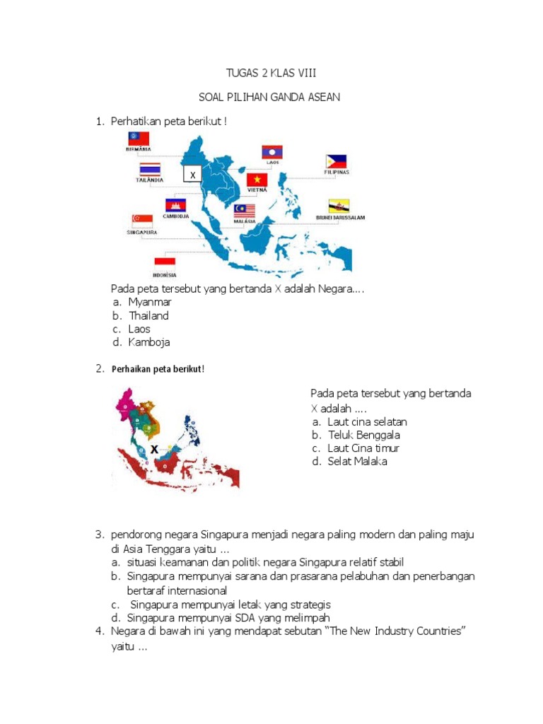 Soal Pilihan Ganda tentang ASEAN | PDF