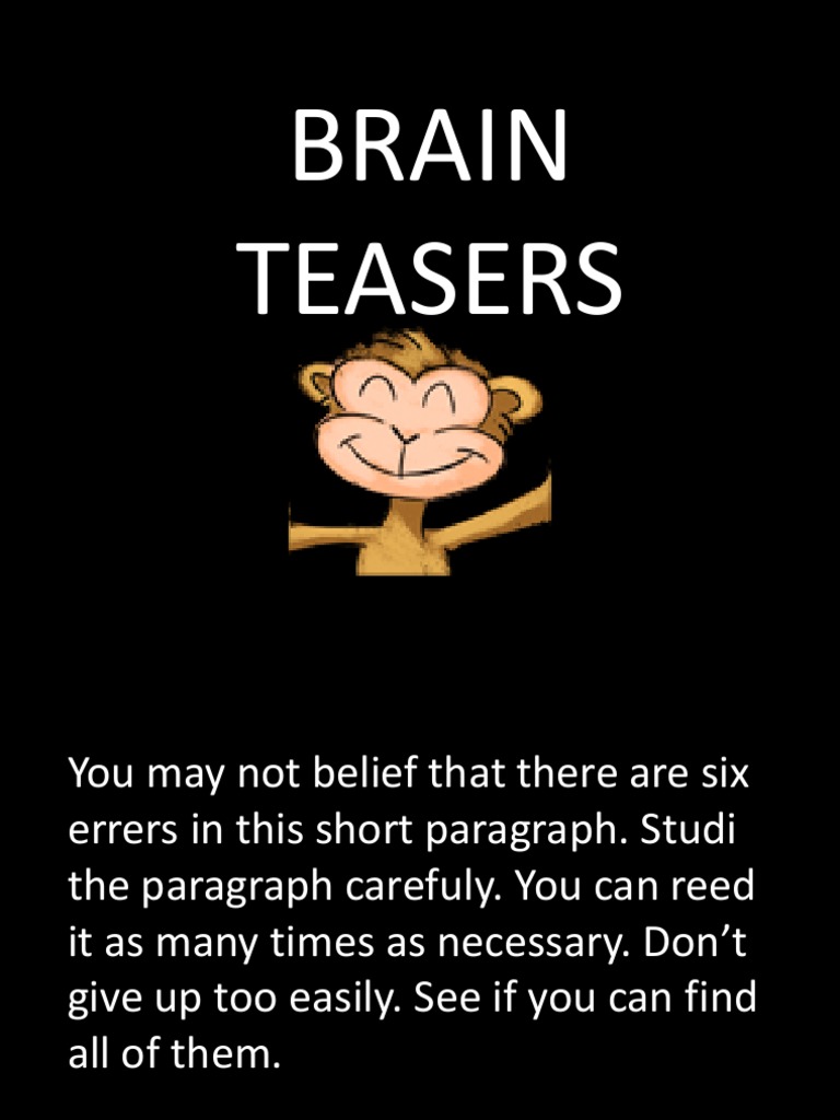 Brain Teaser - 2 | PDF