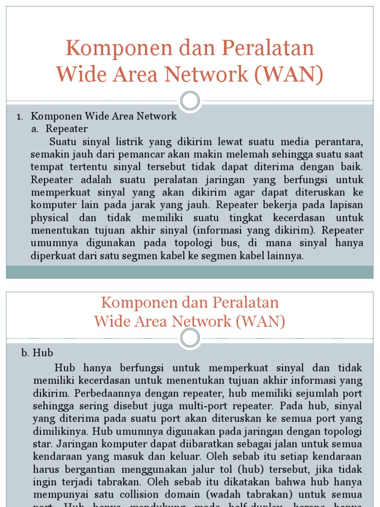 Komponen Utama Jaringan WAN | PDF