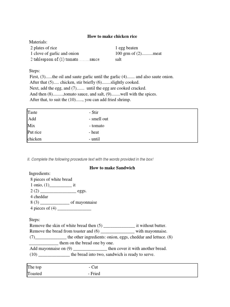 Teks Procedure | PDF | Pizza | Breads