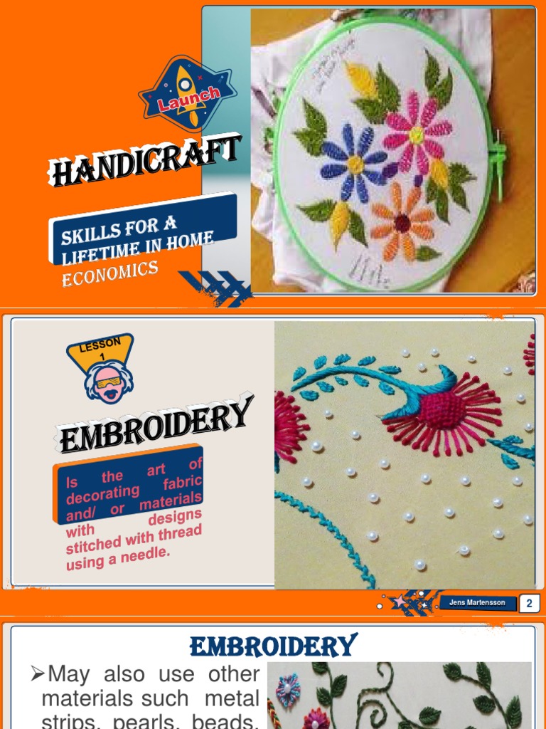 Grade 7 Lesson (Autosaved) | PDF | Embroidery | Sewing Needle