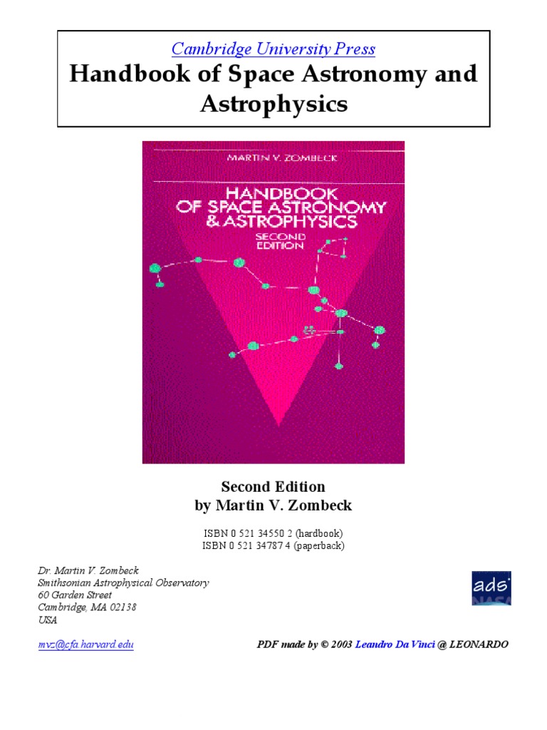 Handbook of Space Astronomy and Astrophysics | PDF | Science ...