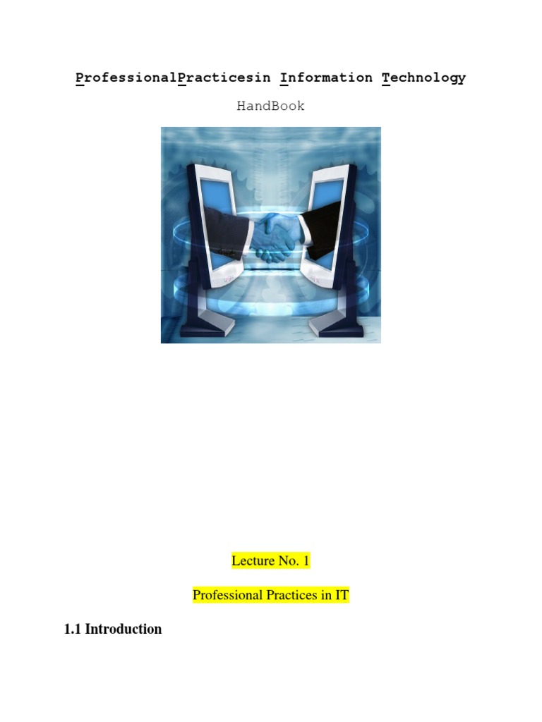 Professional Practices | PDF | Information Technology | Personal Computers
