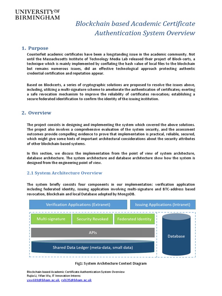 Blockchain Based Degree Verification | PDF | Authentication | Public ...