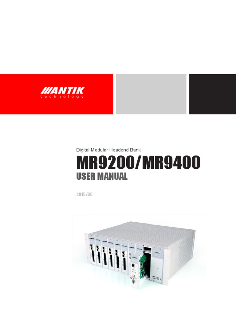 Mr9200 Mr9400 User Manual | PDF | Ip Address | Multicast