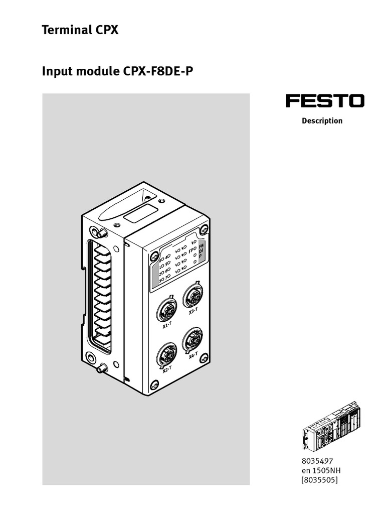 CPX F8de | PDF | Safety | Input/Output