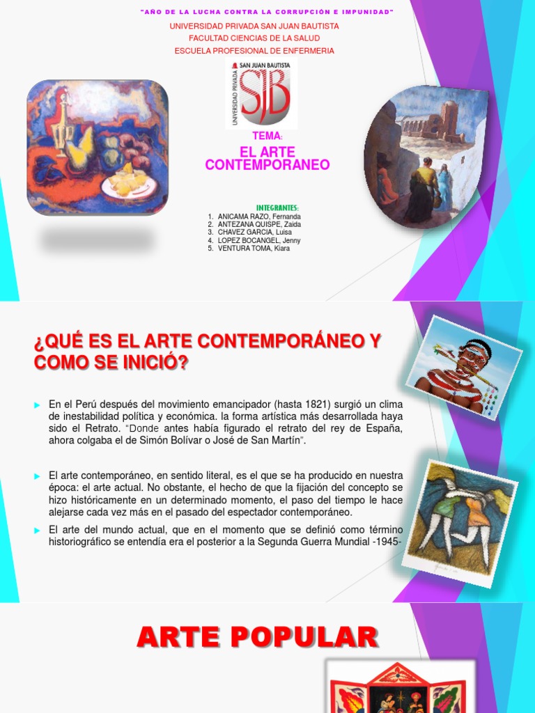 Arte Contemporáneo en Perú: Influencias y Tendencias | PDF | Pinturas ...