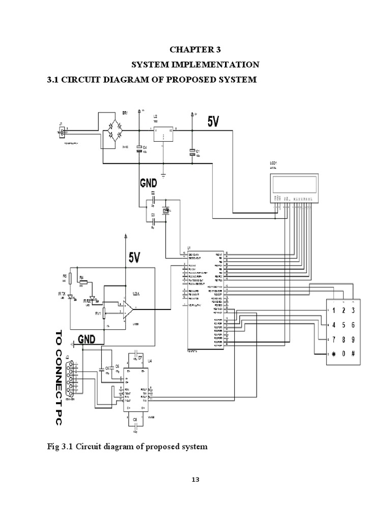 Circut Diagram For Glucometer | PDF | Sensor | Liquid Crystal Display