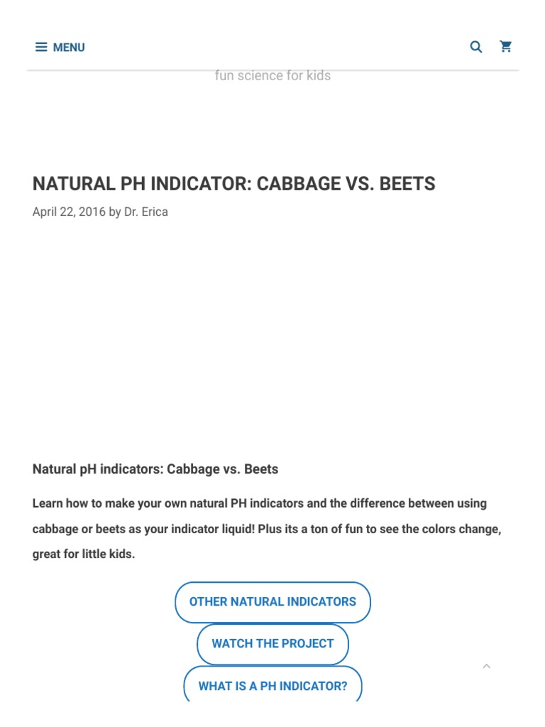 Natural PH Indicators - Make A PH Indicator Using Beetroot or Cabbage ...