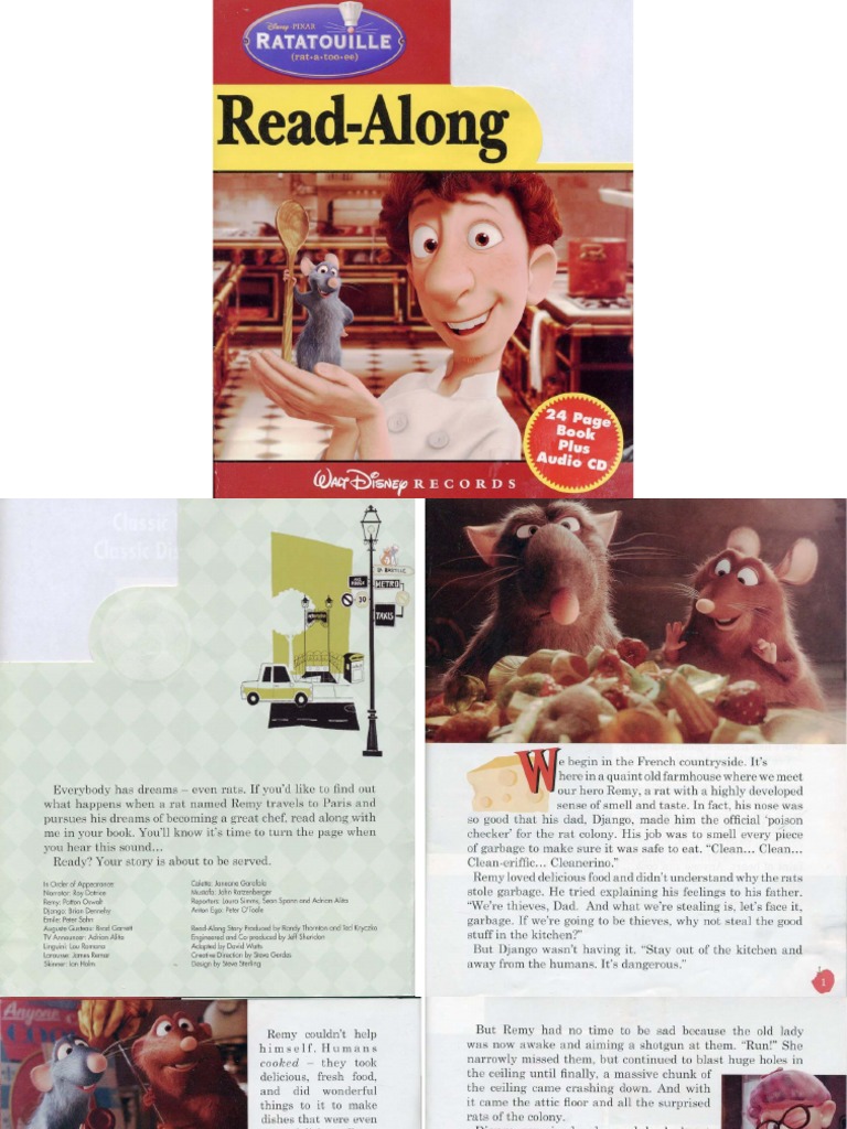 Ratatouille ReadAlong Book PDF | PDF