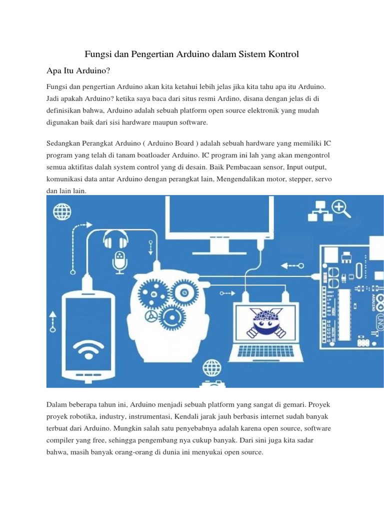 Fungsi Dan Pengertian Arduino Dalam Sistem Kontrol | PDF