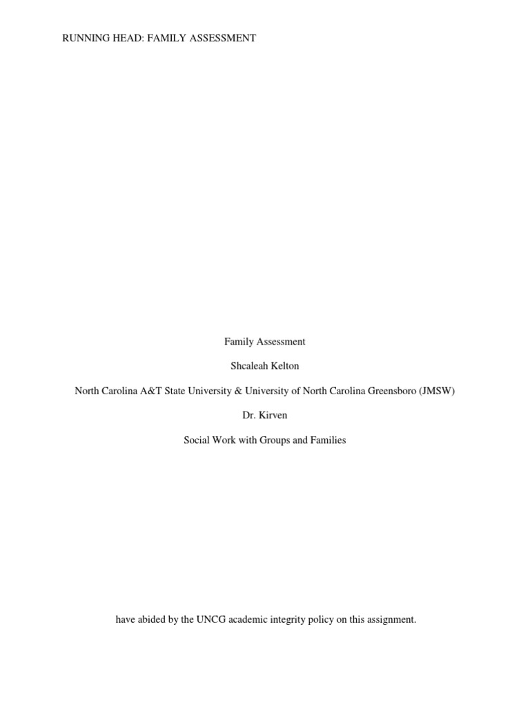 Family Assessment | PDF | Family Therapy | Psychotherapy