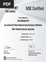 NSE Certificate Fortinet | PDF