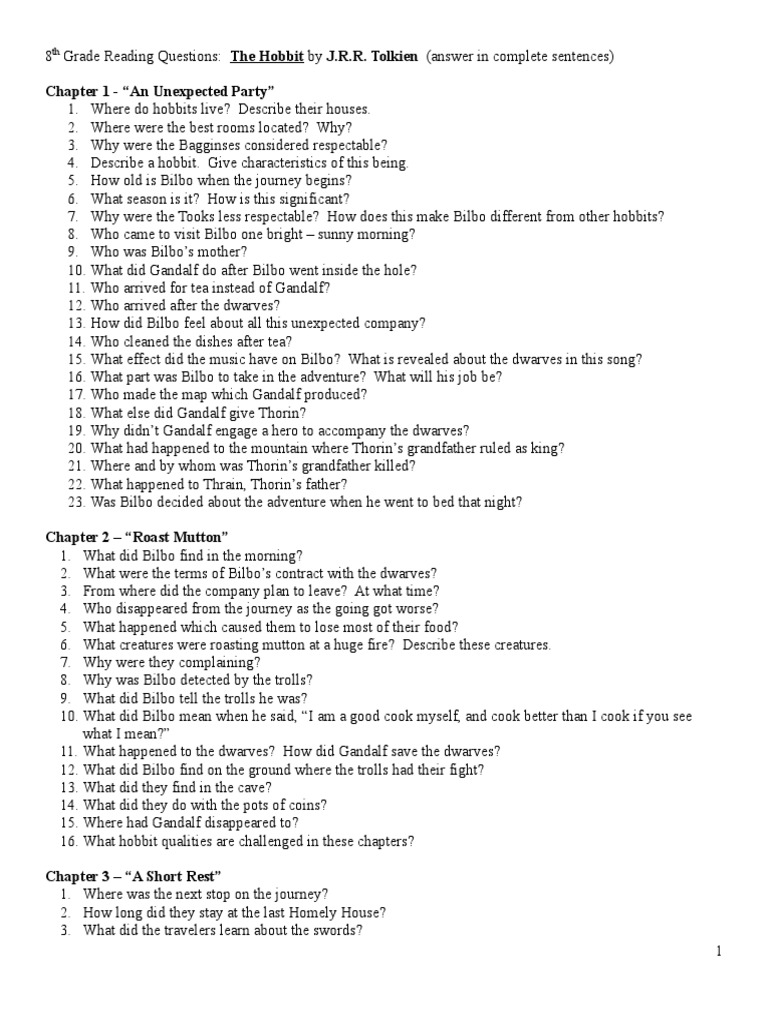 The Hobbit J.RR - Tolkien | PDF | Bilbo Baggins | Dwarf (Middle Earth)