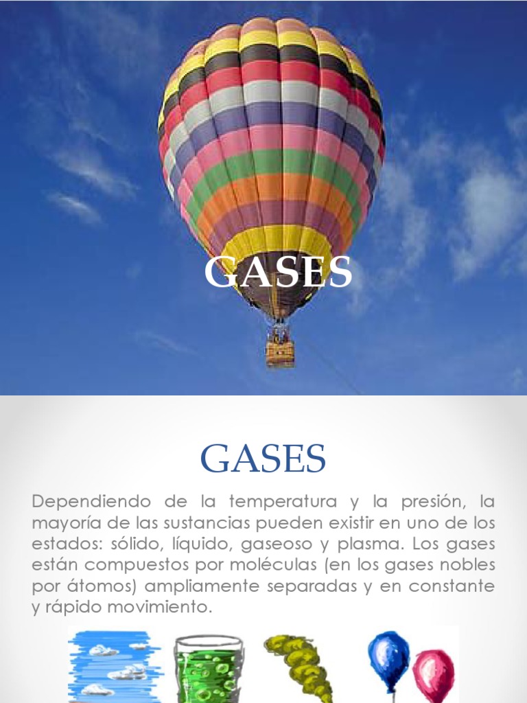 Características y Leyes de los Gases | PDF | Gases | Elementos químicos