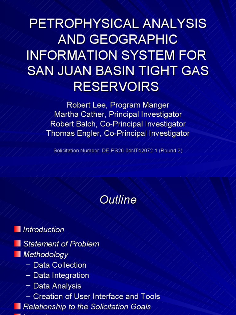 Petrophysical Analysis & GIS - Presentation | PDF | Geographic Information System | Data Analysis