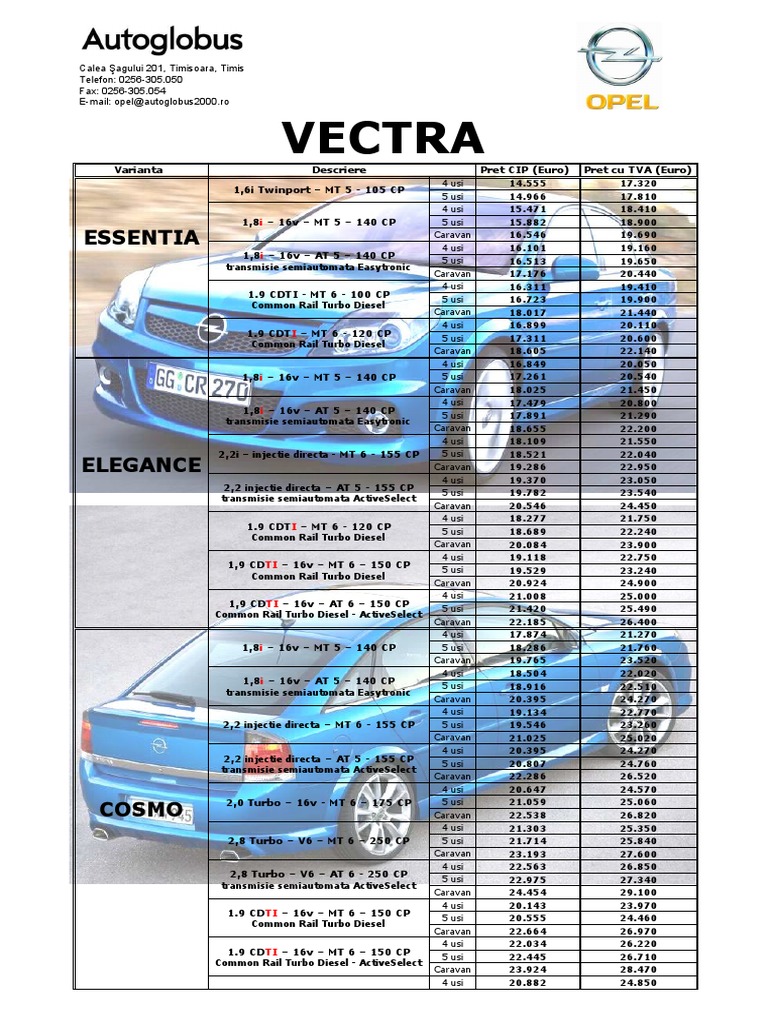 Vectra | PDF | Motor Vehicle | Engine Technology
