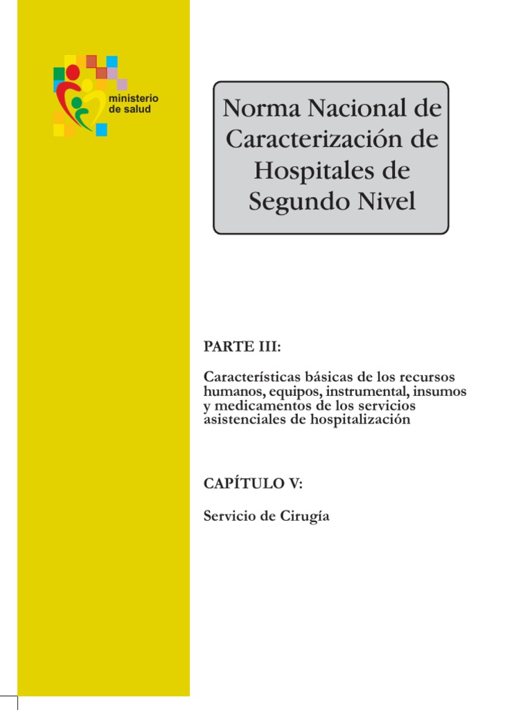 Norma de Servicio de Cirugia | PDF | Hospital | Medicina de Cuidados Intensivos