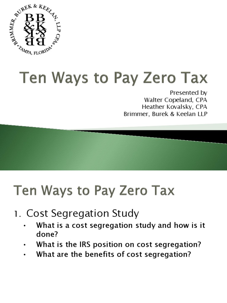 Paying Zero Taxes | PDF | Income Tax | Individual Retirement Account