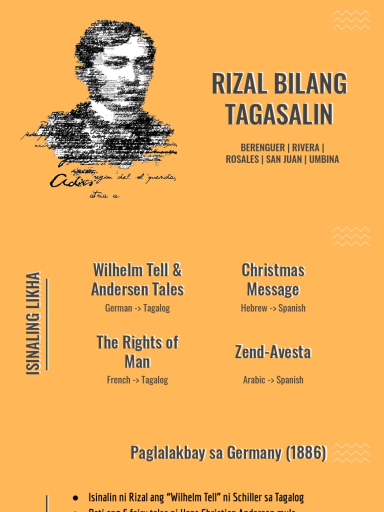 Rizal Bilang Tagasalin | PDF