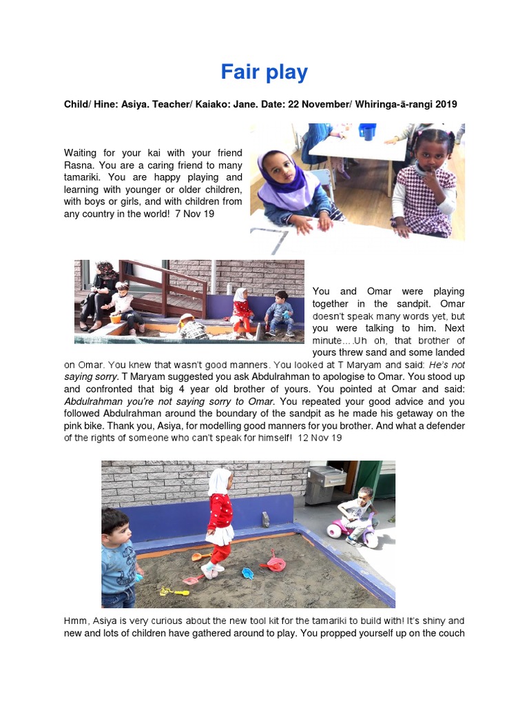 Fair Play | PDF | Learning | Psychology