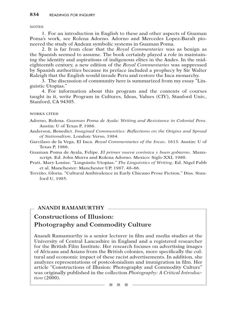 Anandi Ramamurthy's "Constructions of Illusion: Photography and ...