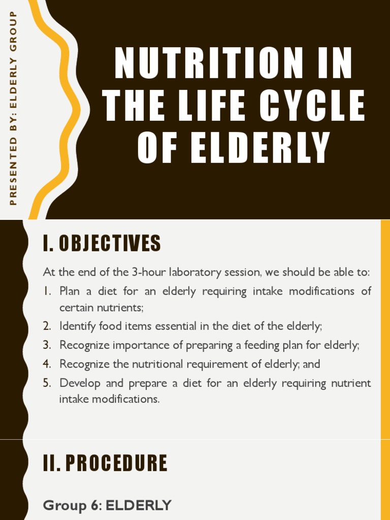 ELDERLY | PDF | Saturated Fat | Diet & Nutrition