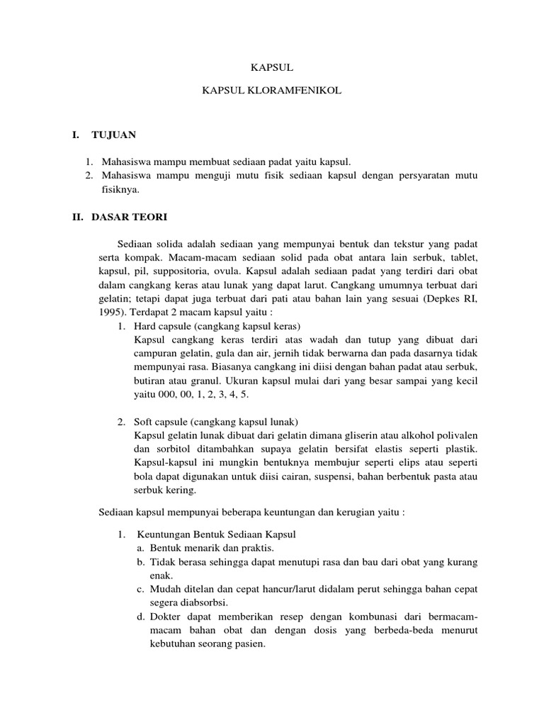 Solida Laporan Prak Kapsul | PDF